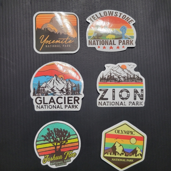 National Parks Stickers | Accessories | National Park Rainbow Stickers ...